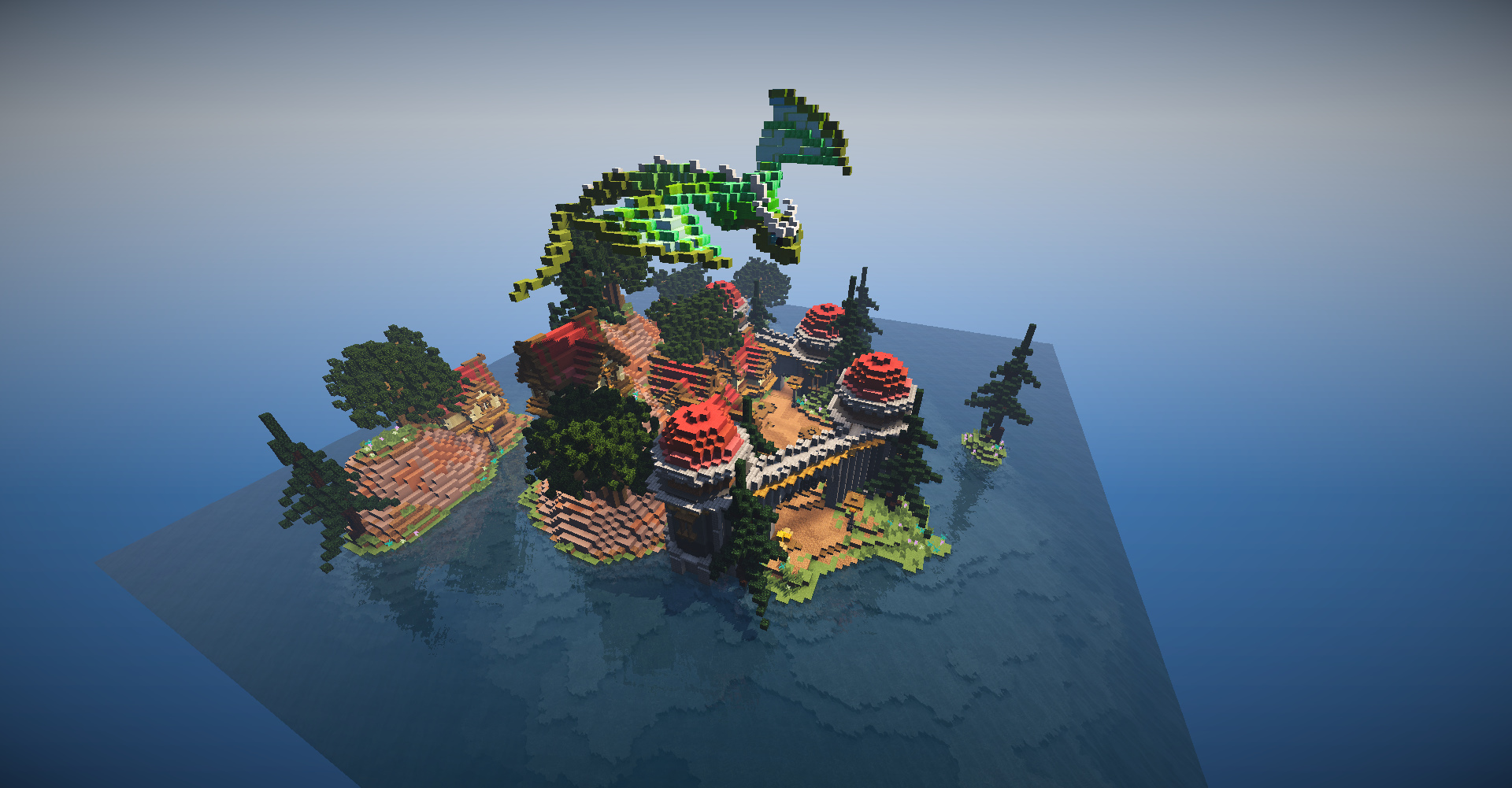 Spawn - 4x Tiny Island Seasonal Villages | Chunkfactory
